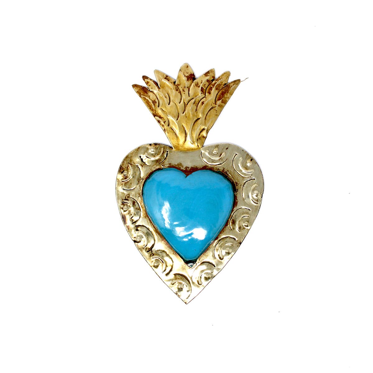 Corazón Latón Mediano – Casa Milagros